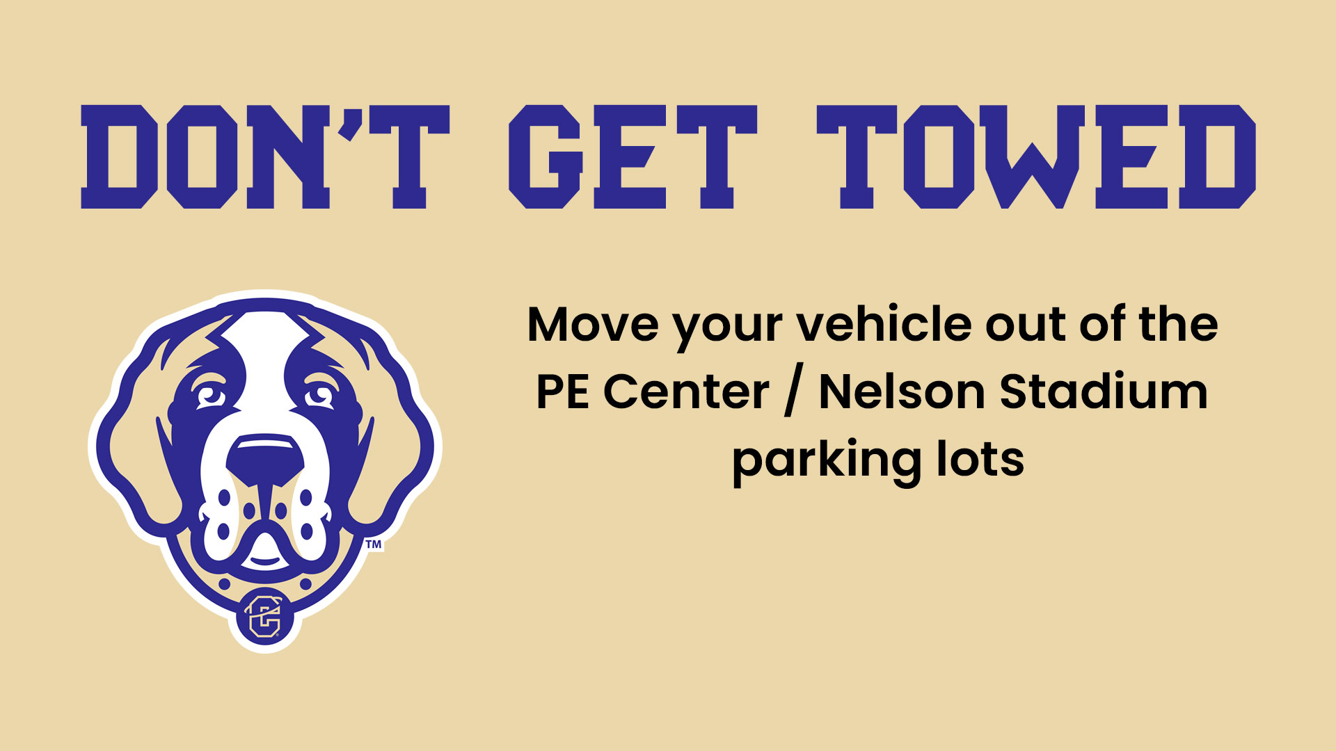 Move your vehicle | Carroll College