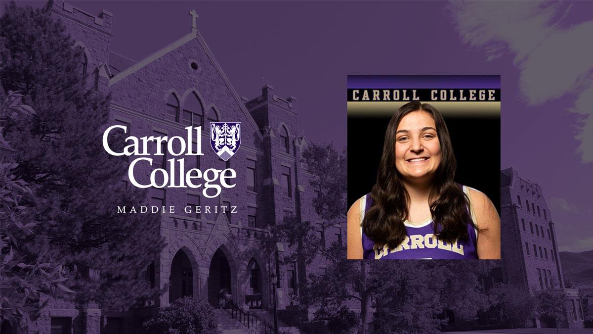 Geritz receives Montana's Athletes in Service Award | Carroll College