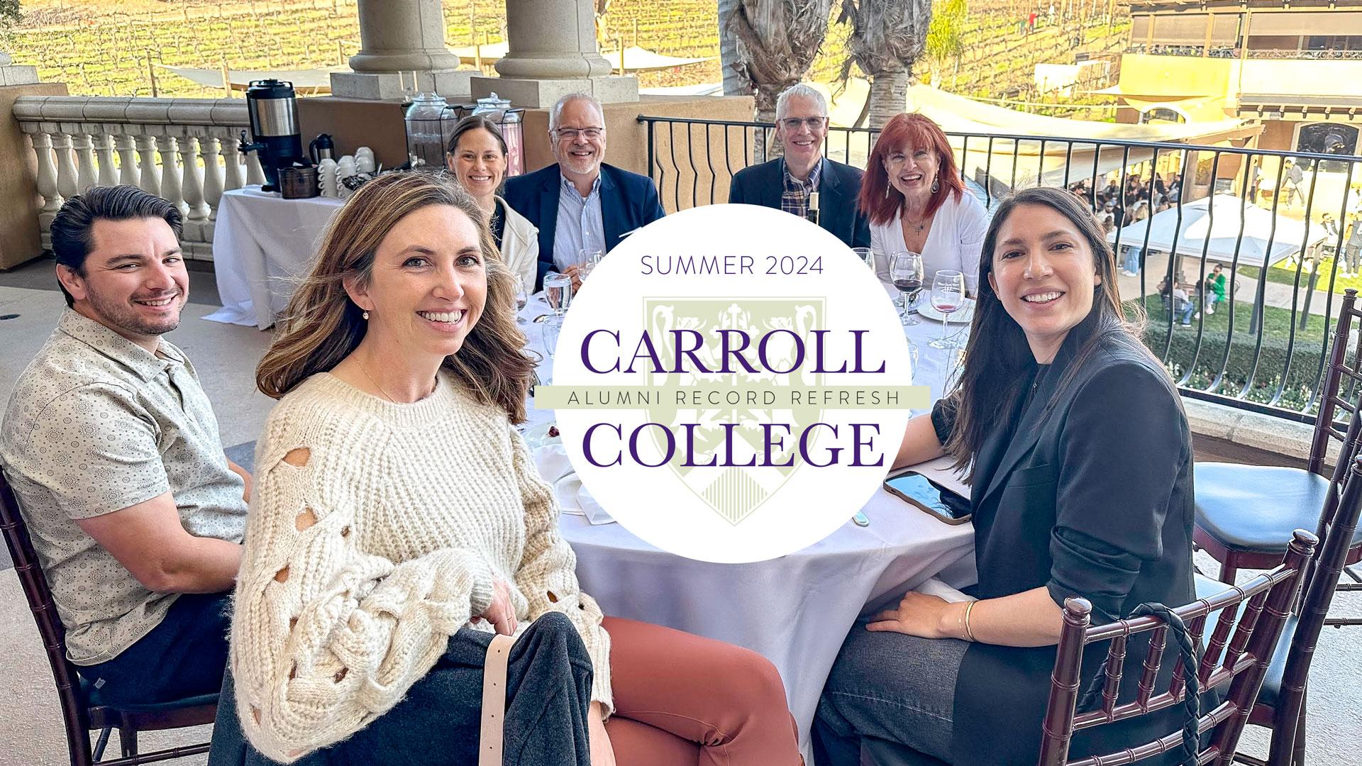 Update your Alumni Information with Record Refresh | Carroll College