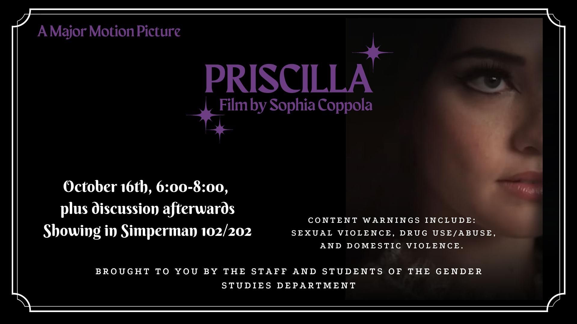 Priscilla: Gender Studies Movie Night | Carroll College