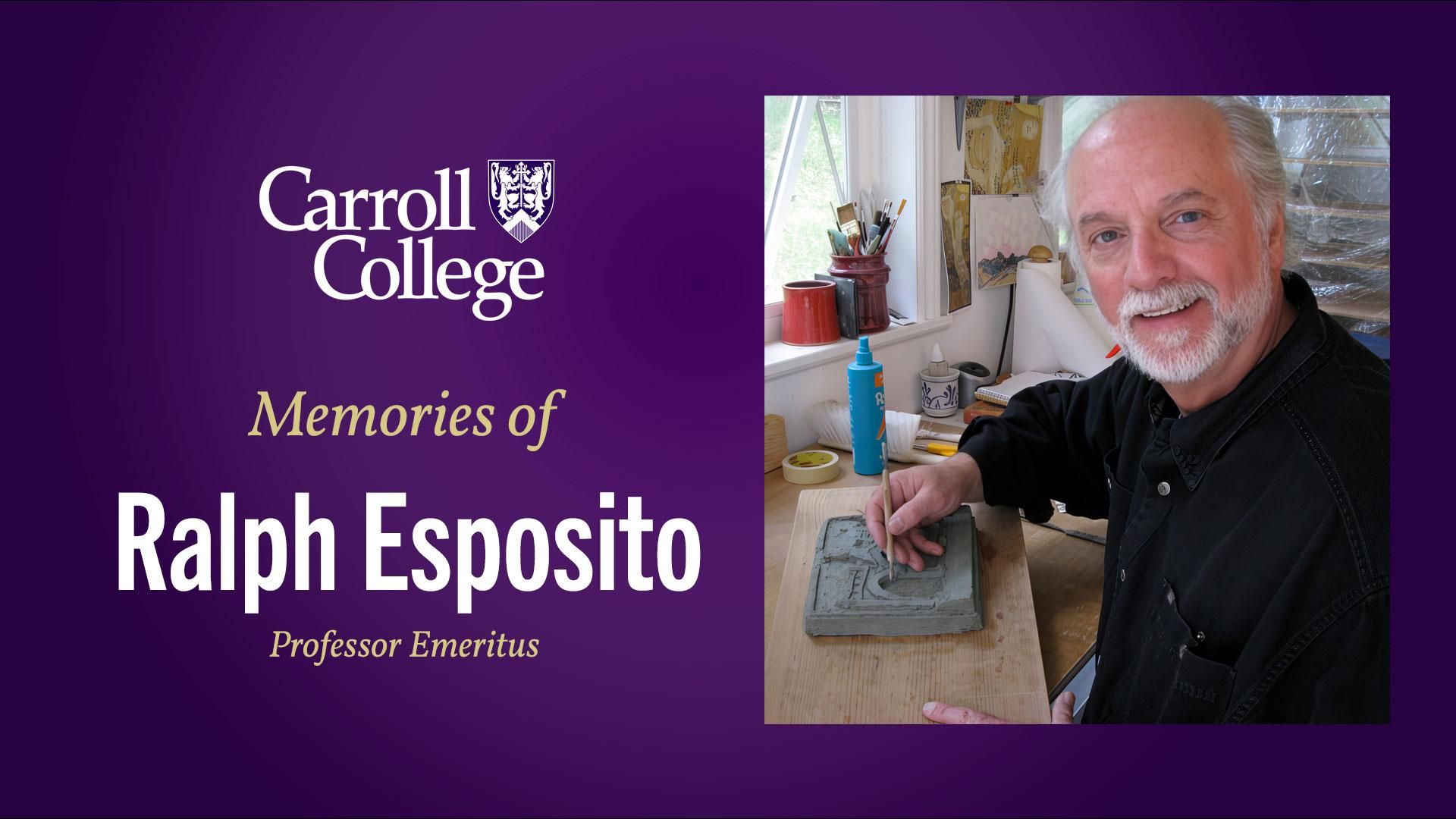 Memories of Professor Emeritus Ralph Esposito | Carroll College